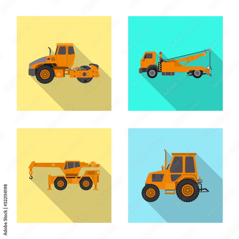 Vector design of build and construction symbol. Set of build and ...