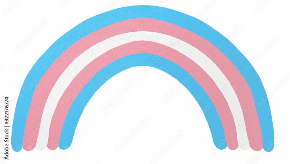 Transgender Pride Flag Rainbow, love and hope symbol Stock Illustration ...
