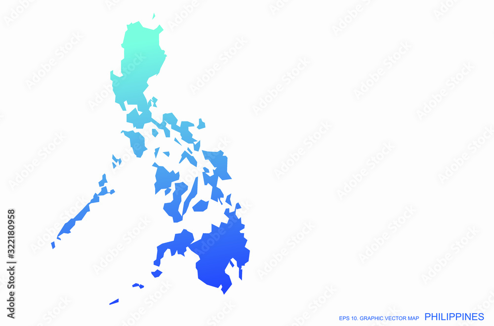 graphic vector map of manila. philippine map. south asia country. Stock ...