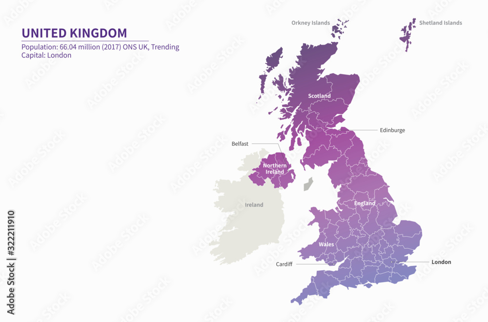 england map. graphic vector of united kingdom map. uk map. europe ...