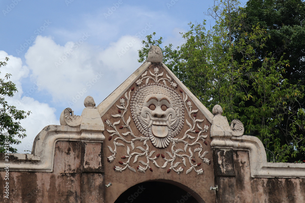 Kenongo building in the Taman Sari area. Taman Sari is the site of ...
