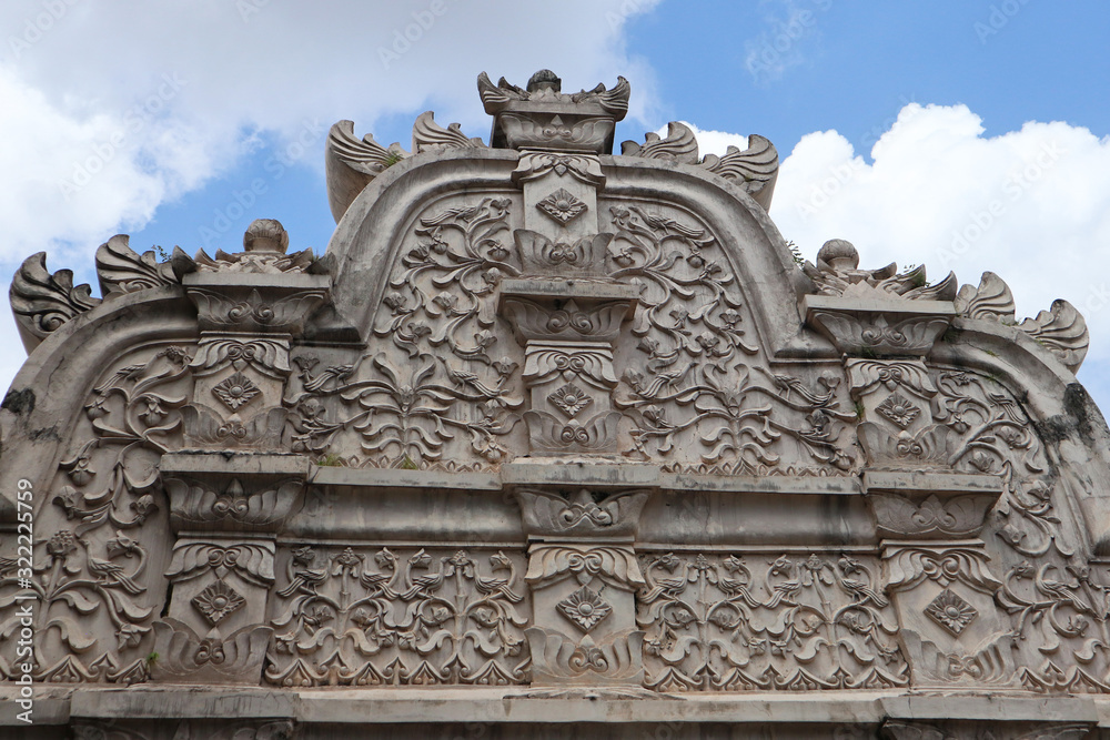 Kenongo building in the Taman Sari area. Taman Sari is the site of ...