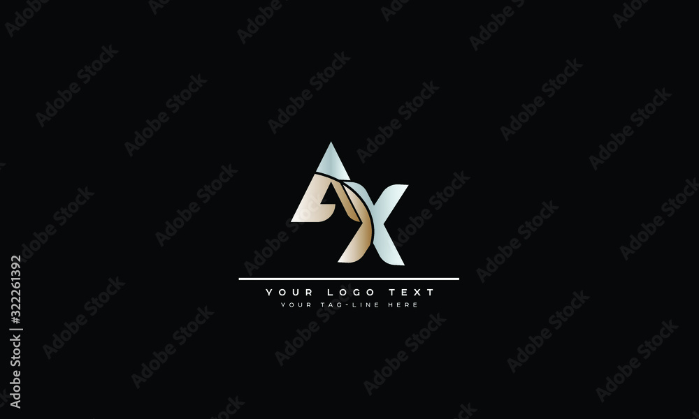 AX ,XA ,A ,X letter Logo Design Template Vector Stock Vector | Adobe Stock