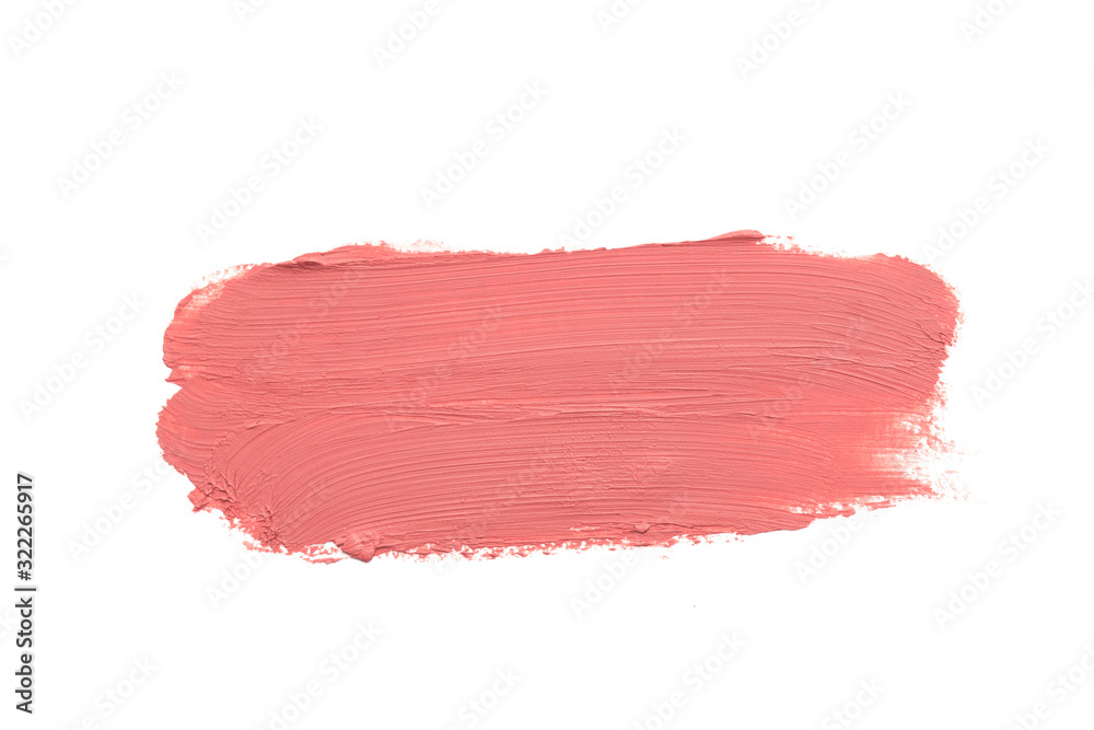 Lipstick smear smudge swatch isolated on white background - Image Stock ...