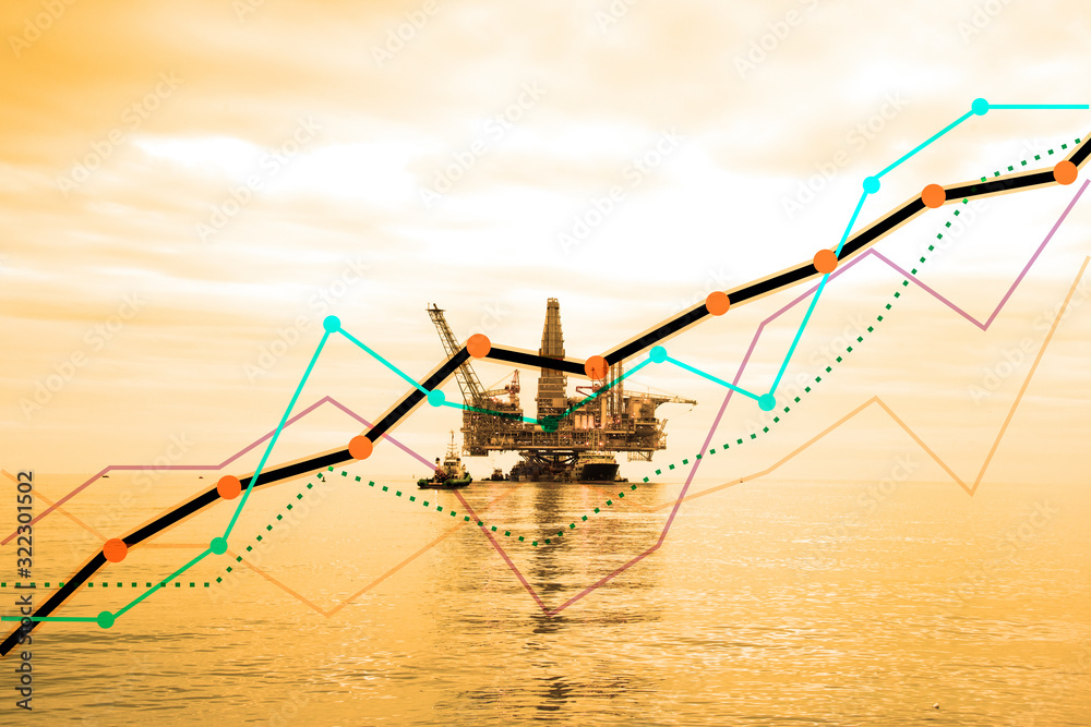 Economic growth concept with charts Stock Photo | Adobe Stock