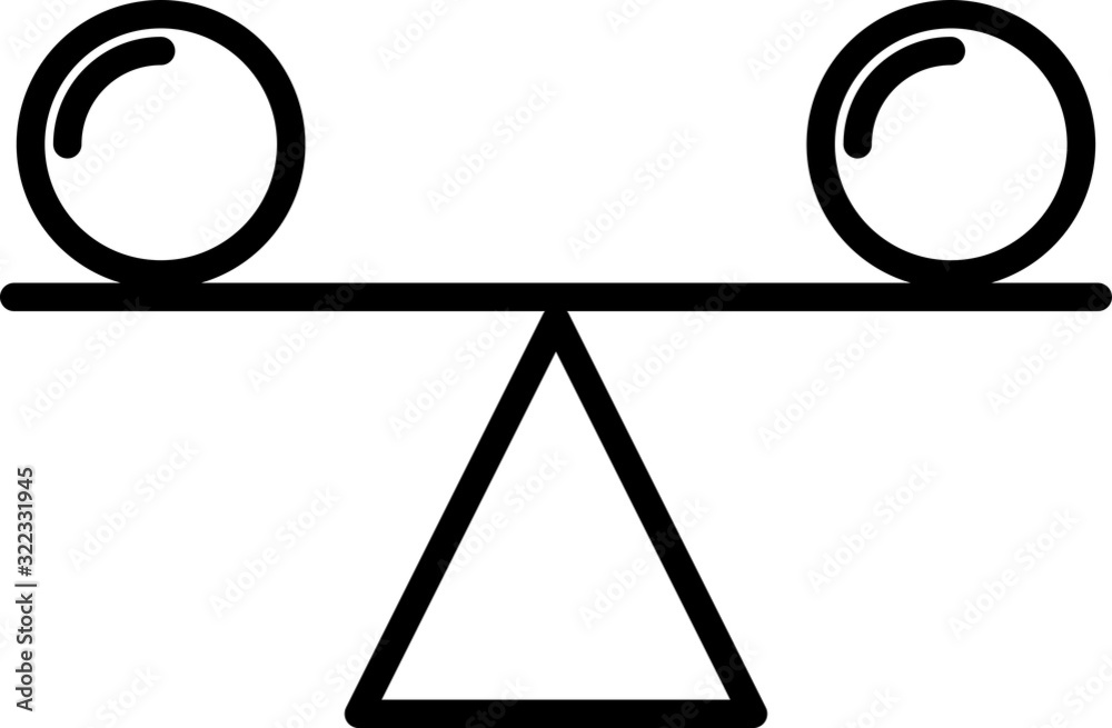 Stability icon, vector line illustration Stock Vector | Adobe Stock