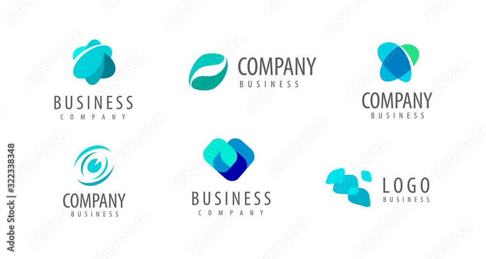 Business logo. Company icon or symbol vector illustration Stock Vector ...