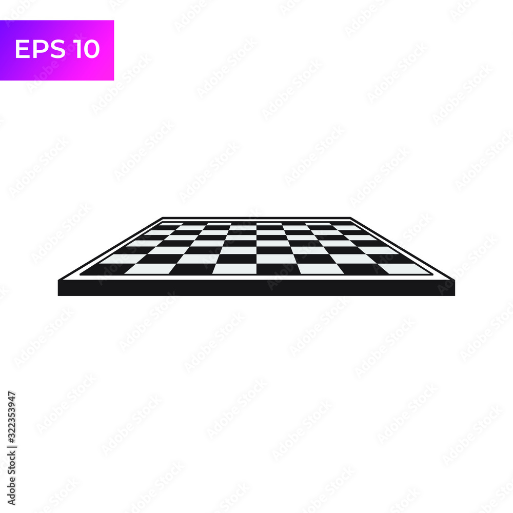 Chess board icon template color editable. Chess board symbol logo ...