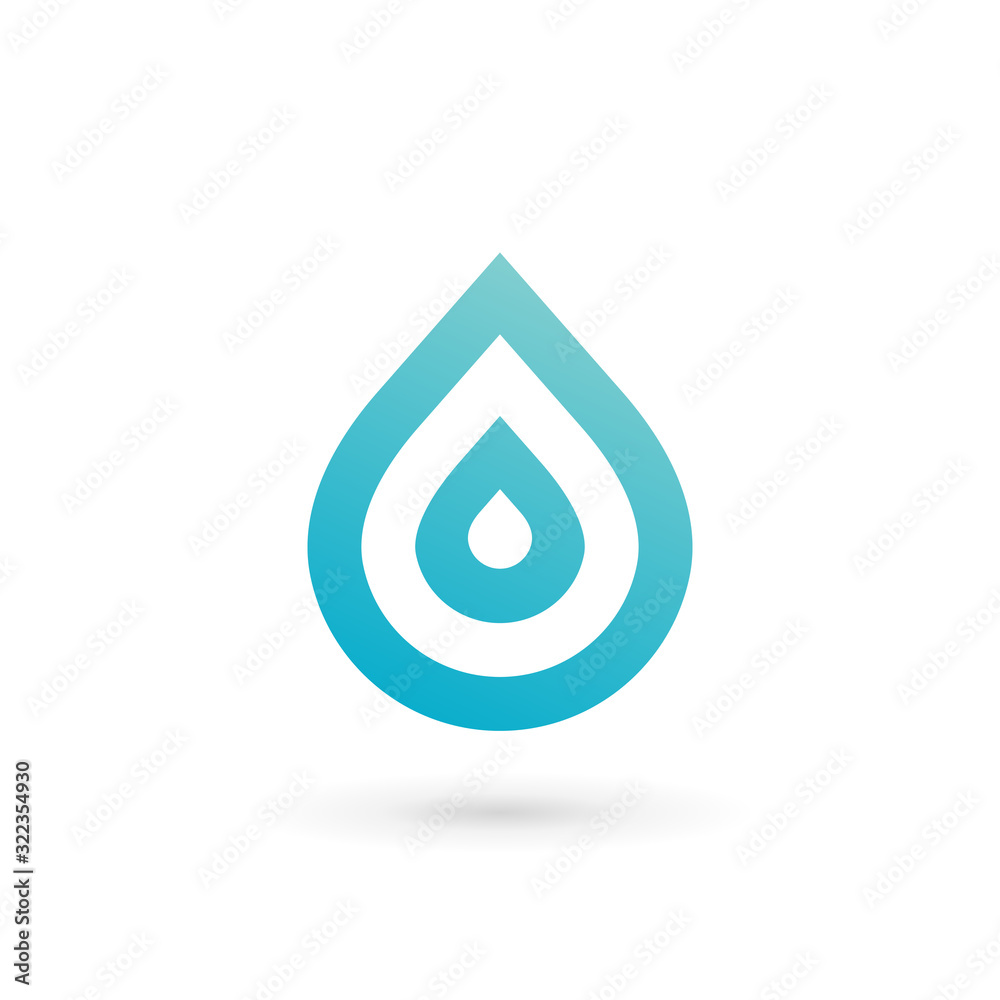 Water drop symbol logo icon design template elements Stock Vector ...