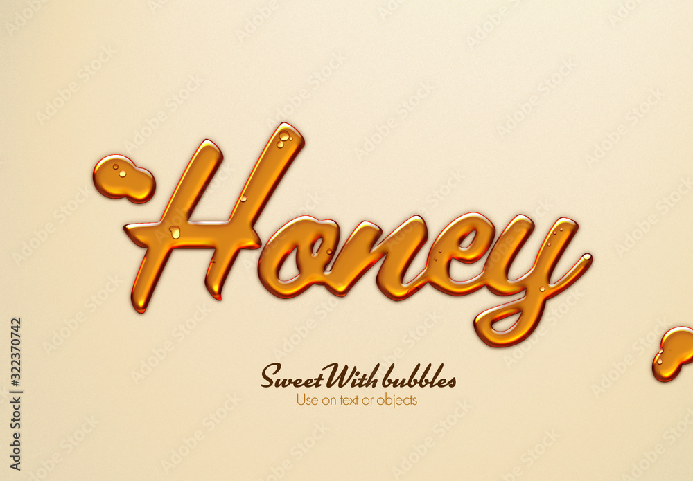 Golden Liquid Text Effect Stock Template | Adobe Stock