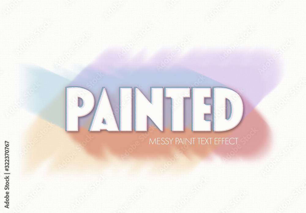 Paint Brushtroke Text Effect Stock Template | Adobe Stock