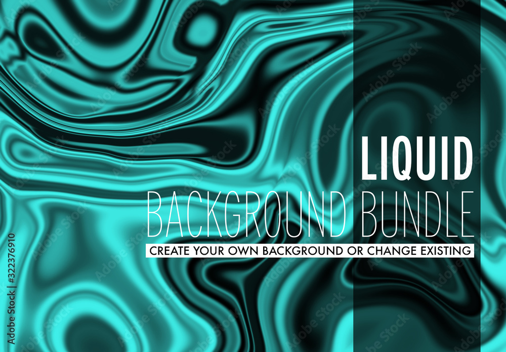 Colorful Liquid Texture Effect Stock Template | Adobe Stock