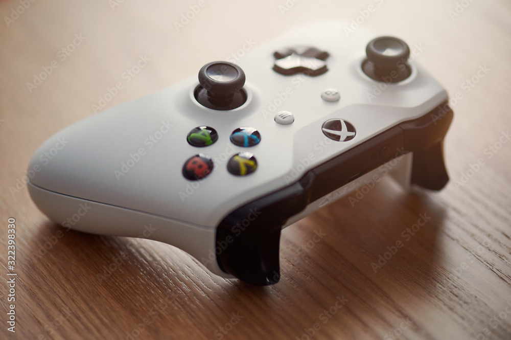 White xbox game pad Stock Photo | Adobe Stock