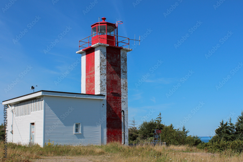 Prim Point Lighthouse in Digby, Nova Scotia Stock Photo | Adobe Stock