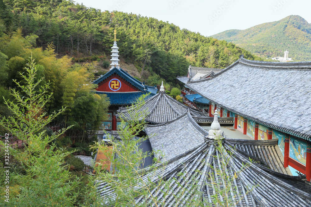 Busan, South Korea, Samgwangsa Temple Stock Photo | Adobe Stock