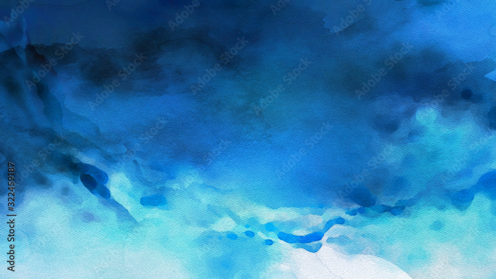 Dark Blue Watercolor Texture Background Image Stock Illustration | Adobe Stock