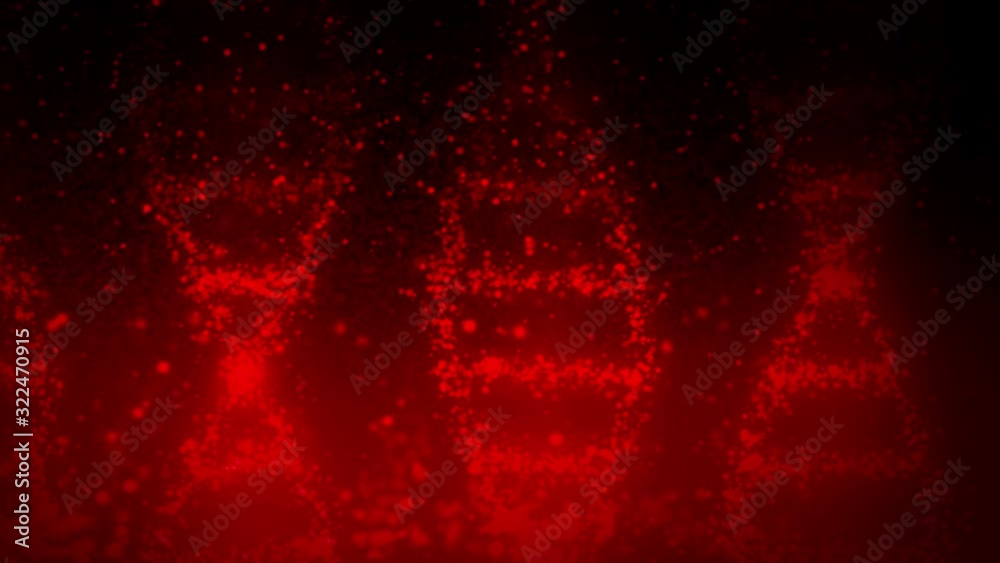 Molecule of DNA system with red blood. Blood floating through. Loop ...