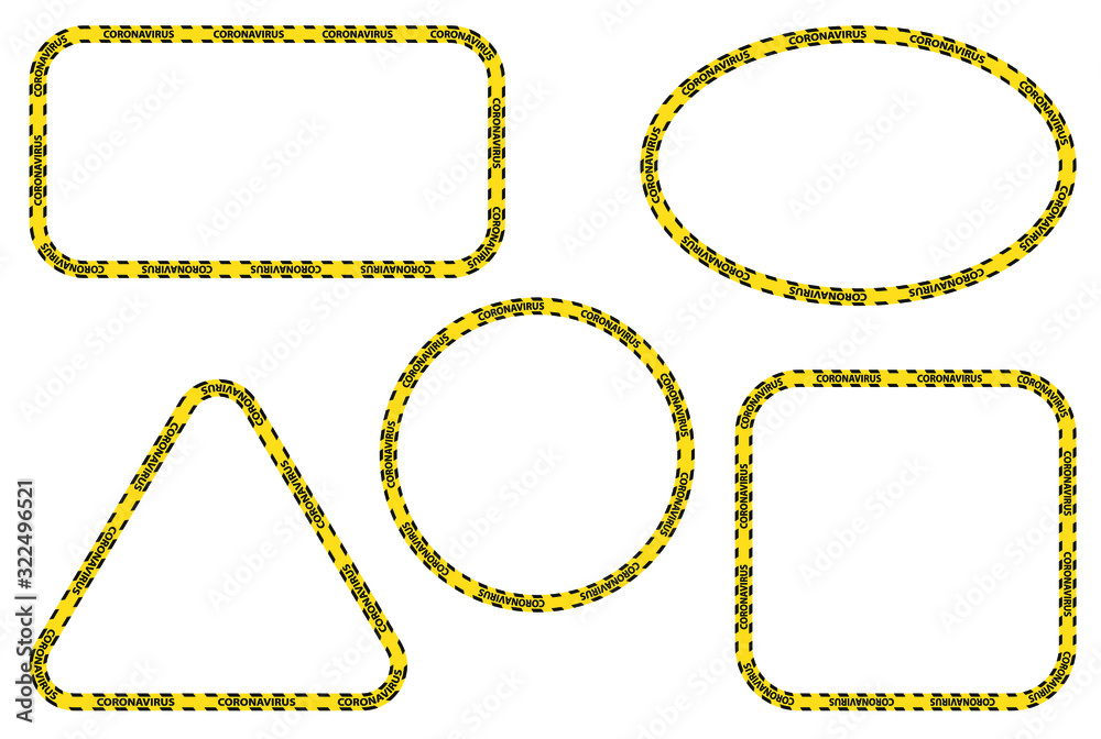 MERS Corona Virus warning icon. biological hazard risk logo symbol ...