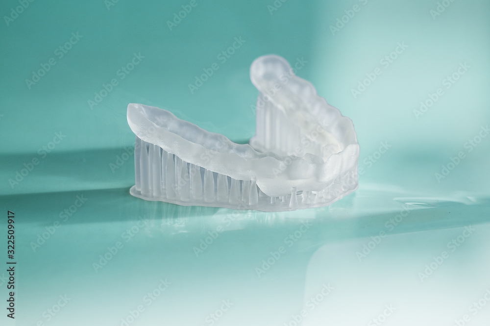 Produce dental splints with 3D Printer Stock Photo | Adobe Stock