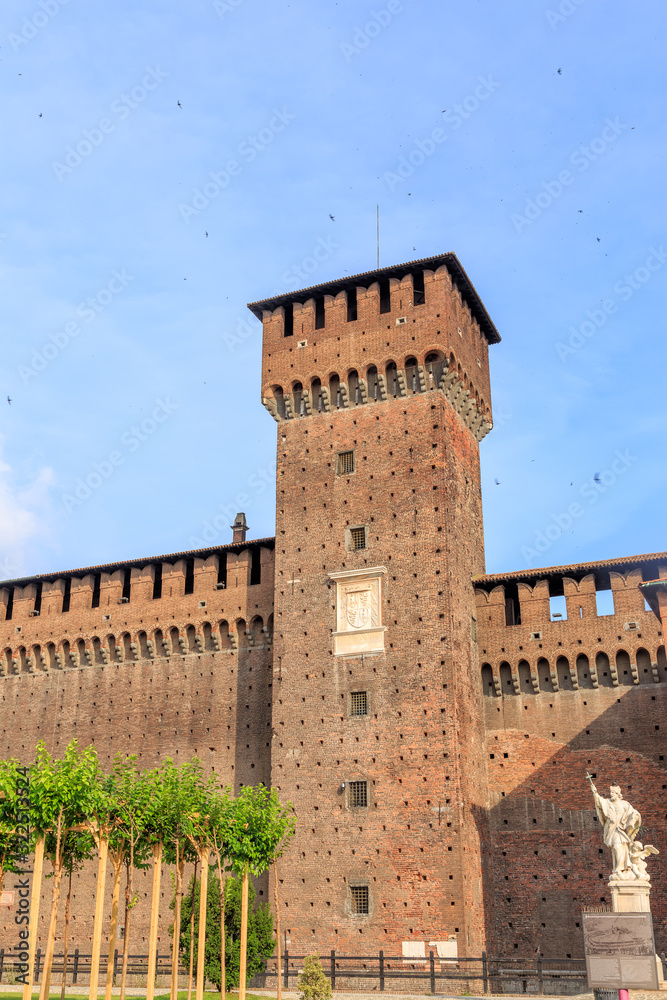 Milan, Italy. Castello Sforzesco. Monument to San Giovanni Nepomuceno ...