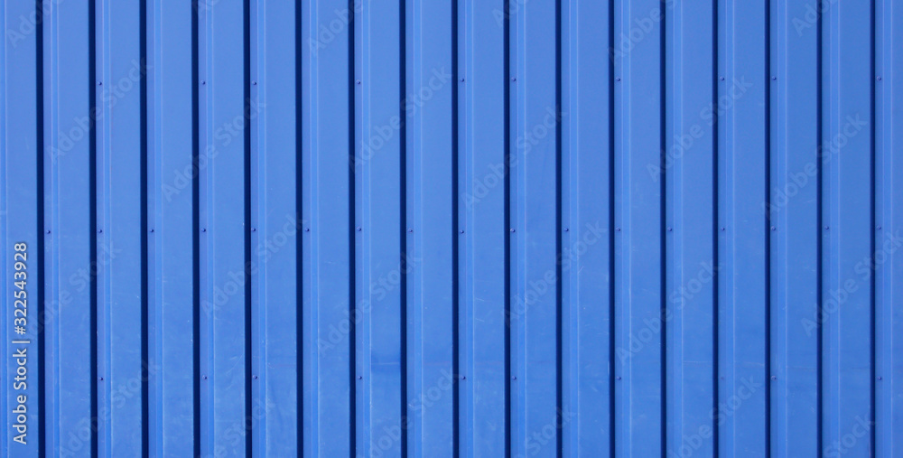 Blue background of metal wall siding, cladding. Stock Photo | Adobe Stock