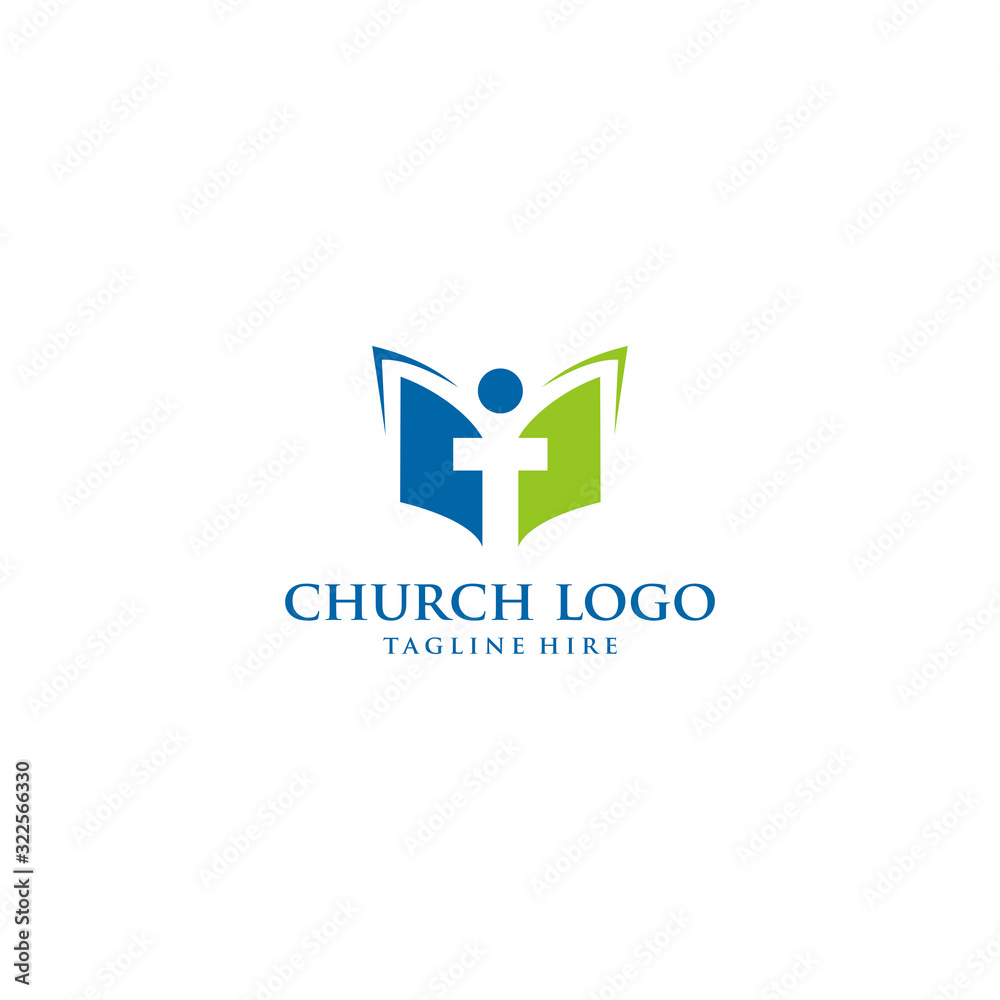 Church vector logo symbol graphic abstract template Stock Vector ...