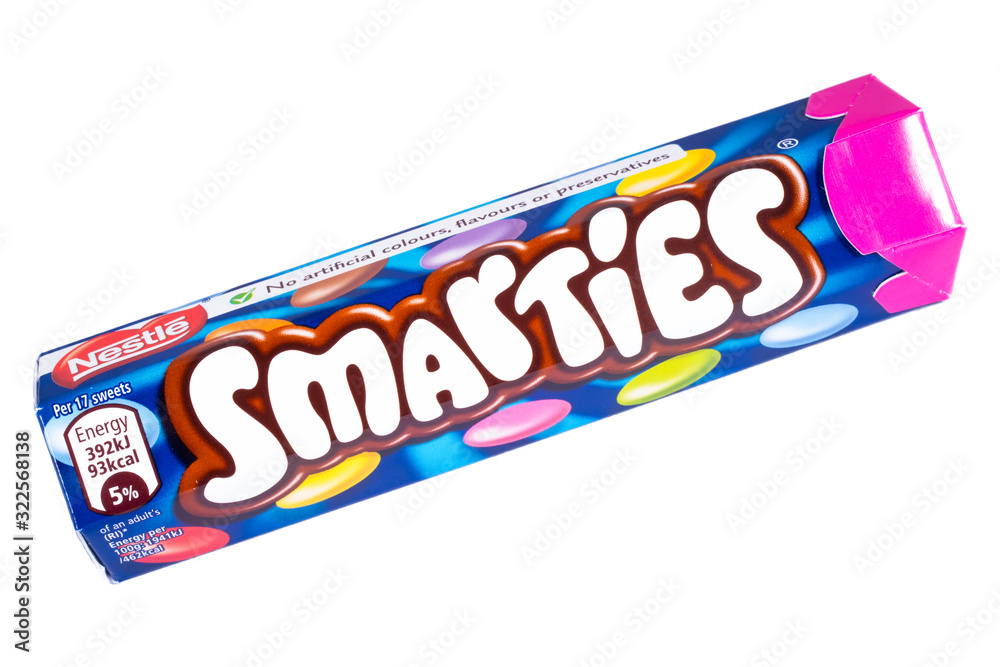 Smarties Sweets Tube Stock Photo | Adobe Stock