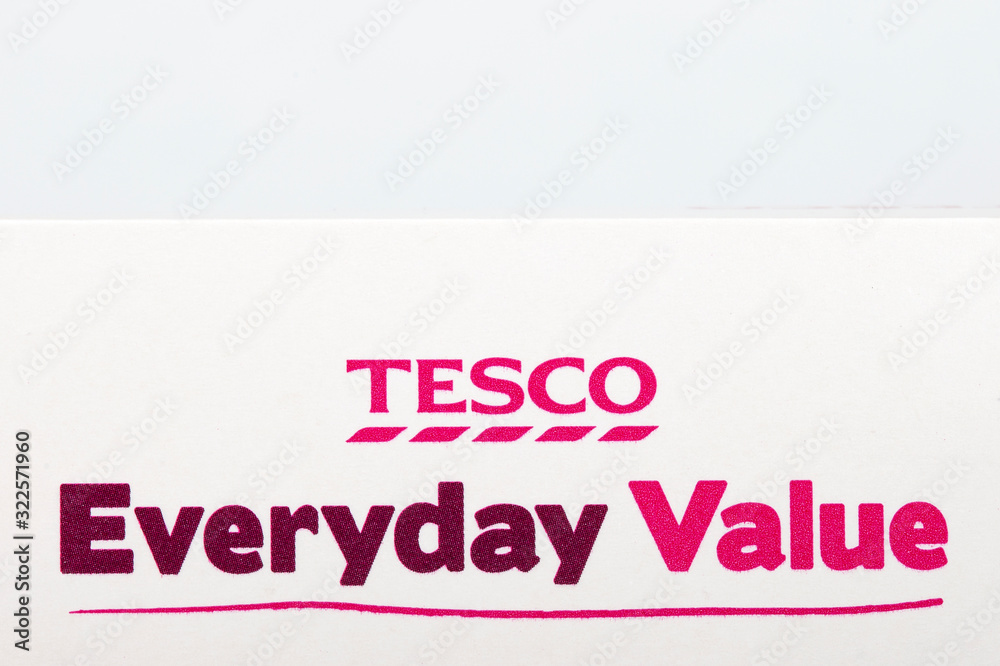 Tesco Everyday Value Range Stock Photo | Adobe Stock