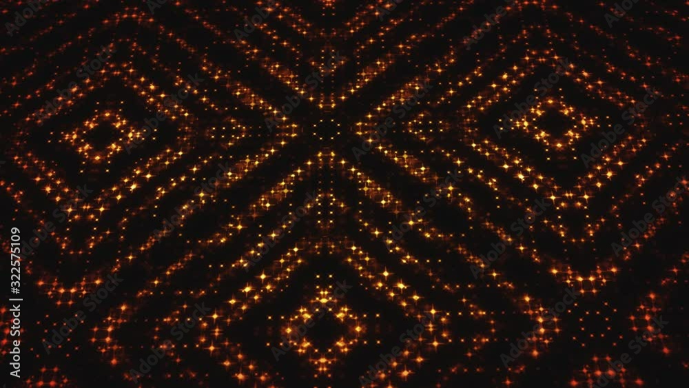 Vidéo Stock Abstract Digital Gold Led Lights Technology Animation/ 4k ...