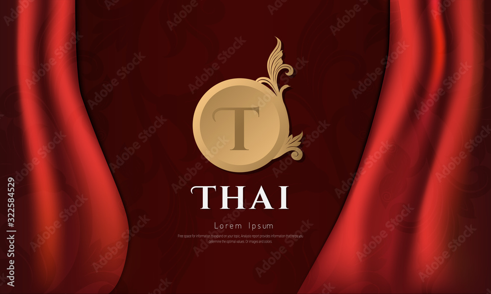 Thai pattern traditional concept, The Arts of Thailand, Vector ...