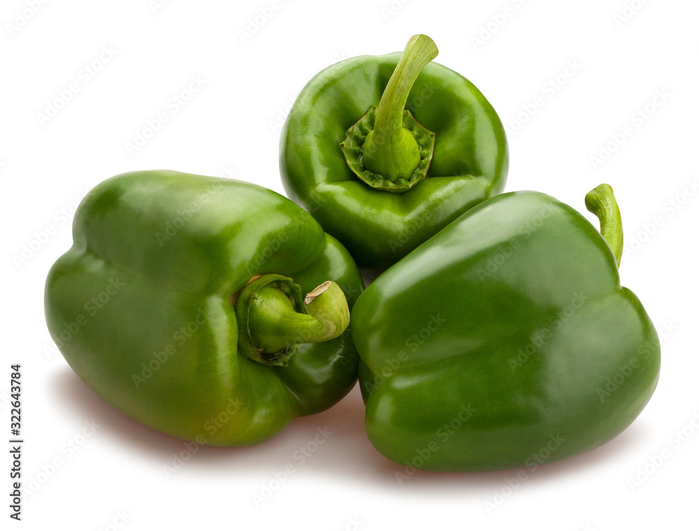 green bell pepper Stock Photo | Adobe Stock