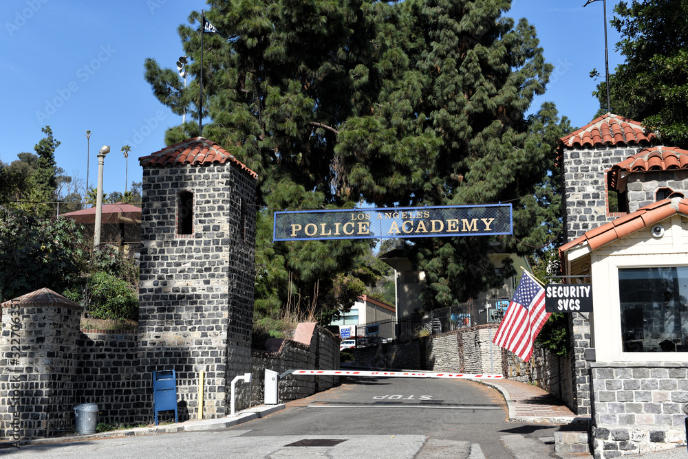 LOS ANGELES - 12 FEB 2020: The Los Angeles Police Academy is located in ...