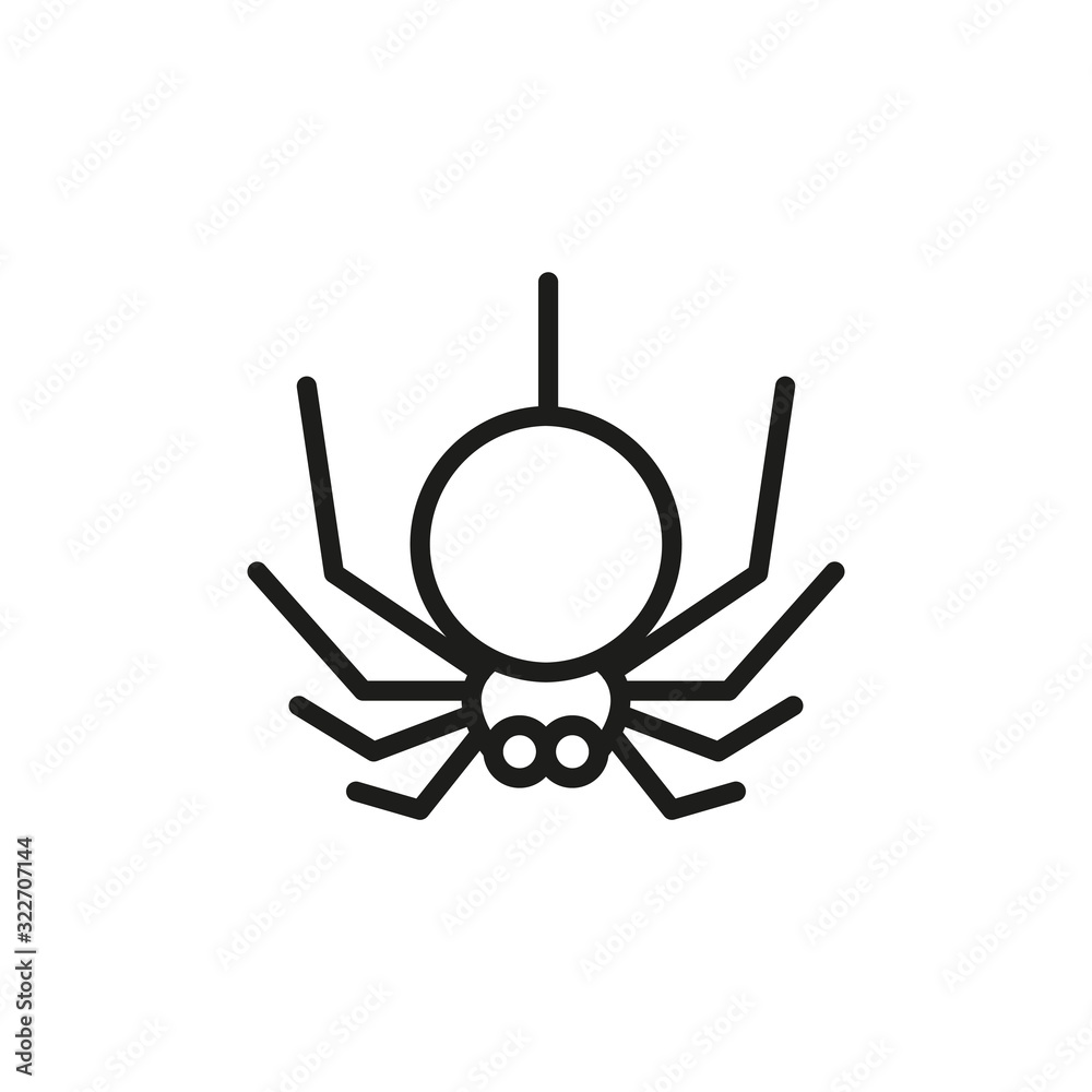 Simple spider line icon. Stock Vector | Adobe Stock