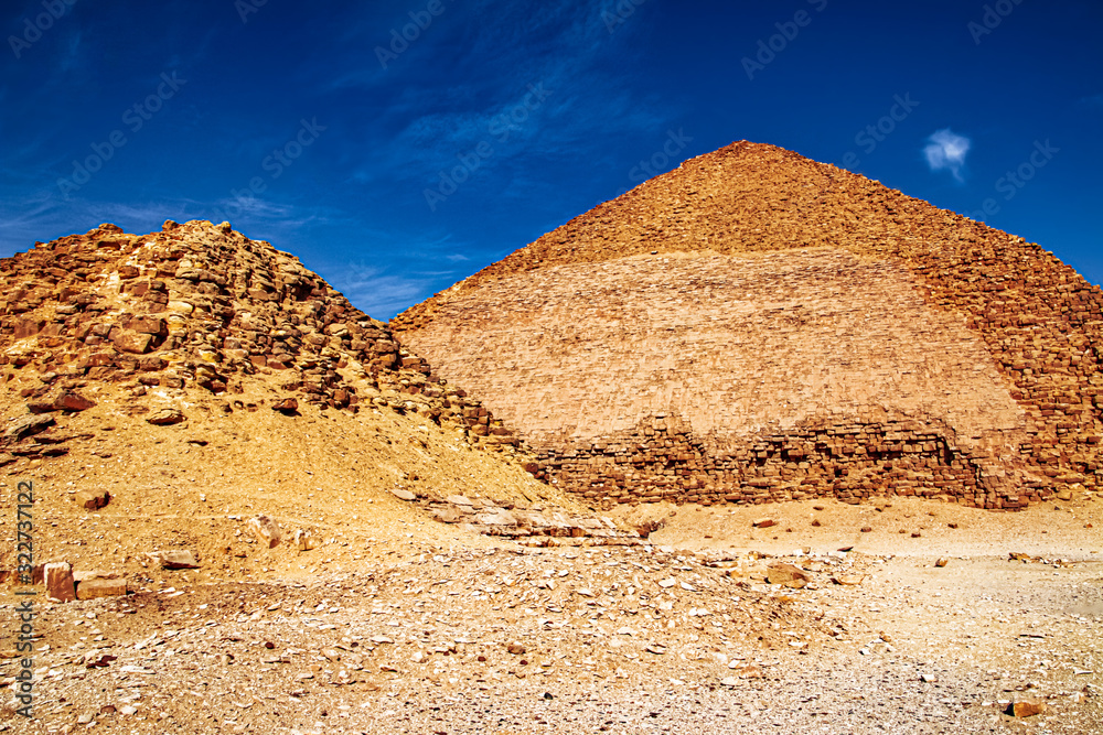 broken pyramid is an Egyptian pyramid in Dakhshur, erected during the ...