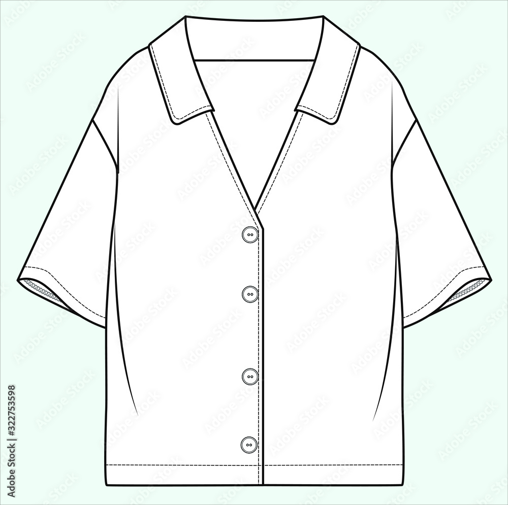 Apparel Templates vector image, shirts Stock Vector | Adobe Stock