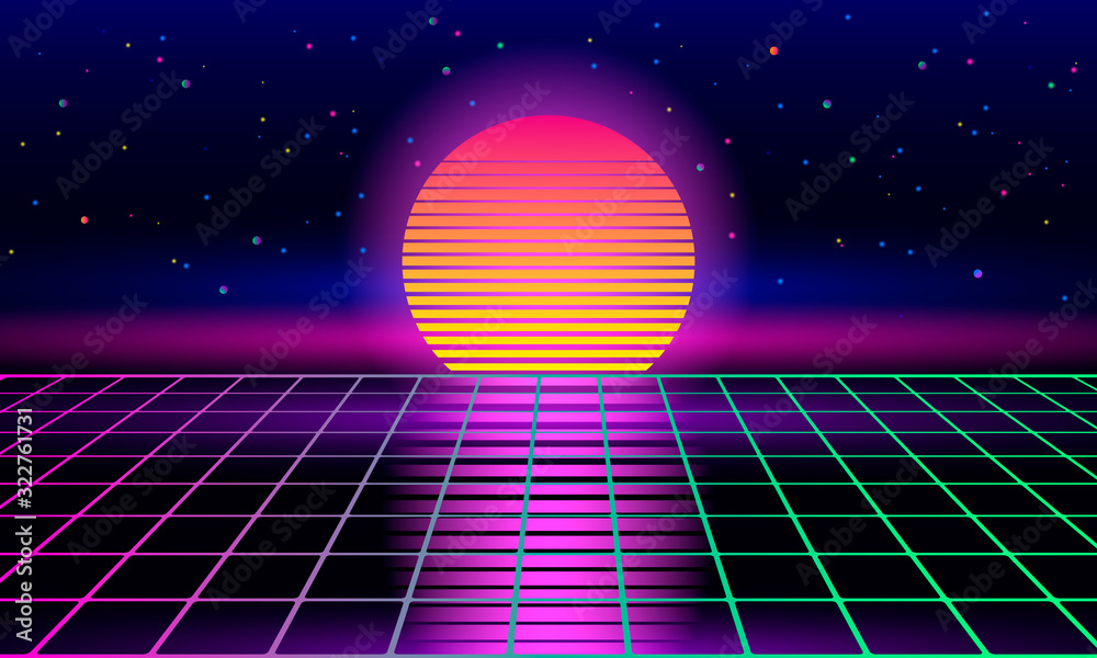 Retro Sunlight Background