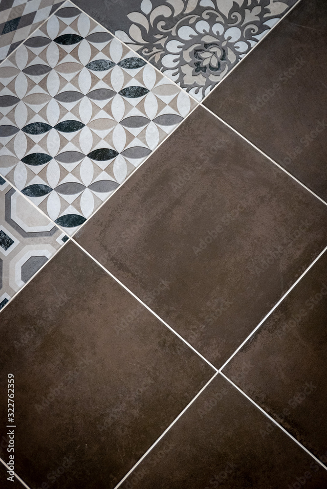 Ceramic tiles flooring - texture of natural ceramic floor Stock Photo ...