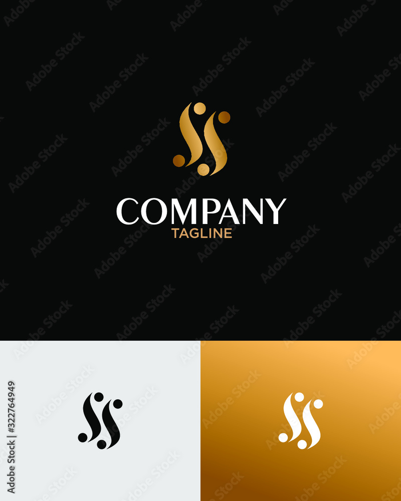 double s logo Stock Vector | Adobe Stock