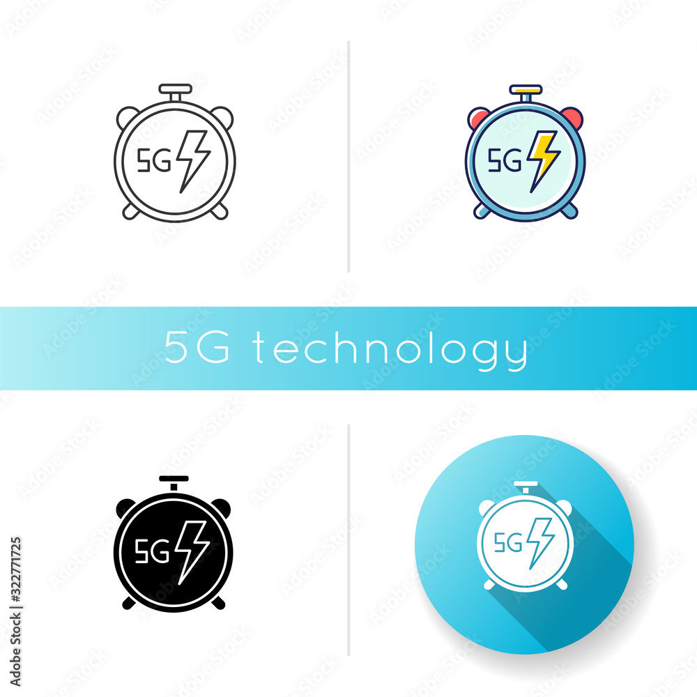 5G stopwatch icon. High performance. Low latency connection. Cellular ... 5G stopwatch icon. High performance. Low latency connection. Cellular ...
