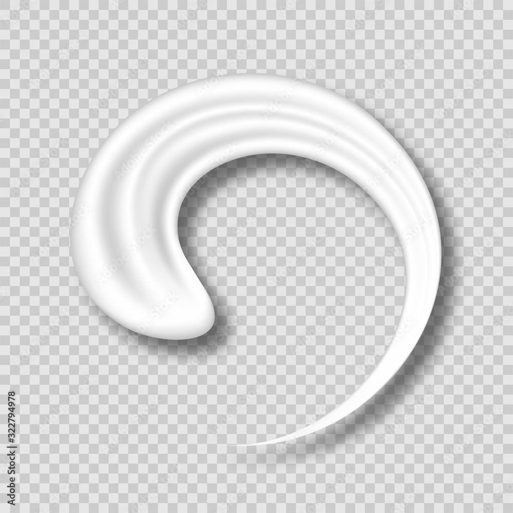 Cosmetic cream texture, white gel, toothpaste or lotion texture ...