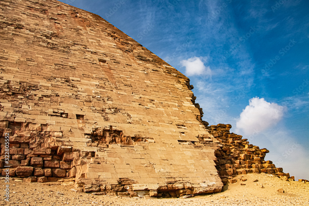 broken pyramid is an Egyptian pyramid in Dakhshur, erected during the ...