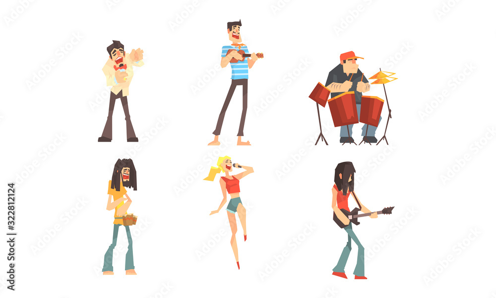 Musicians People Characters Collection, Musicians and Singers of ...