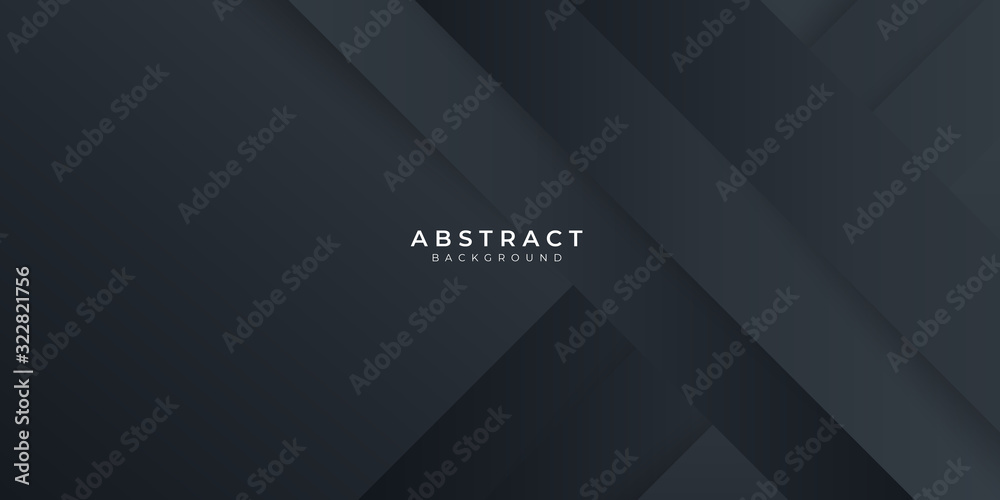 Dark black neutral gradient abstract background vector for presentation ...