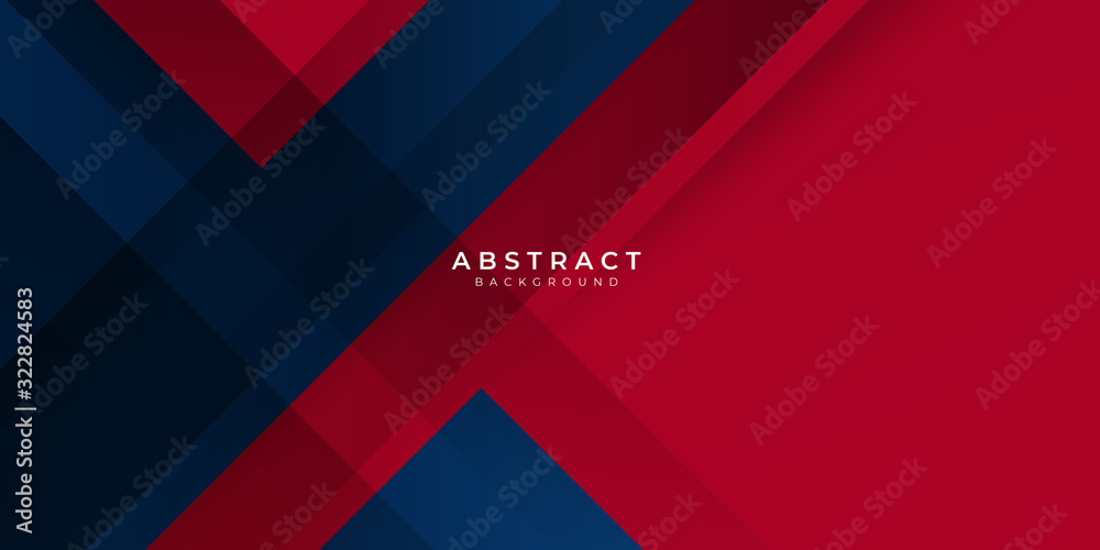 Red gradient blue box rectangle abstract background vector presentation ...