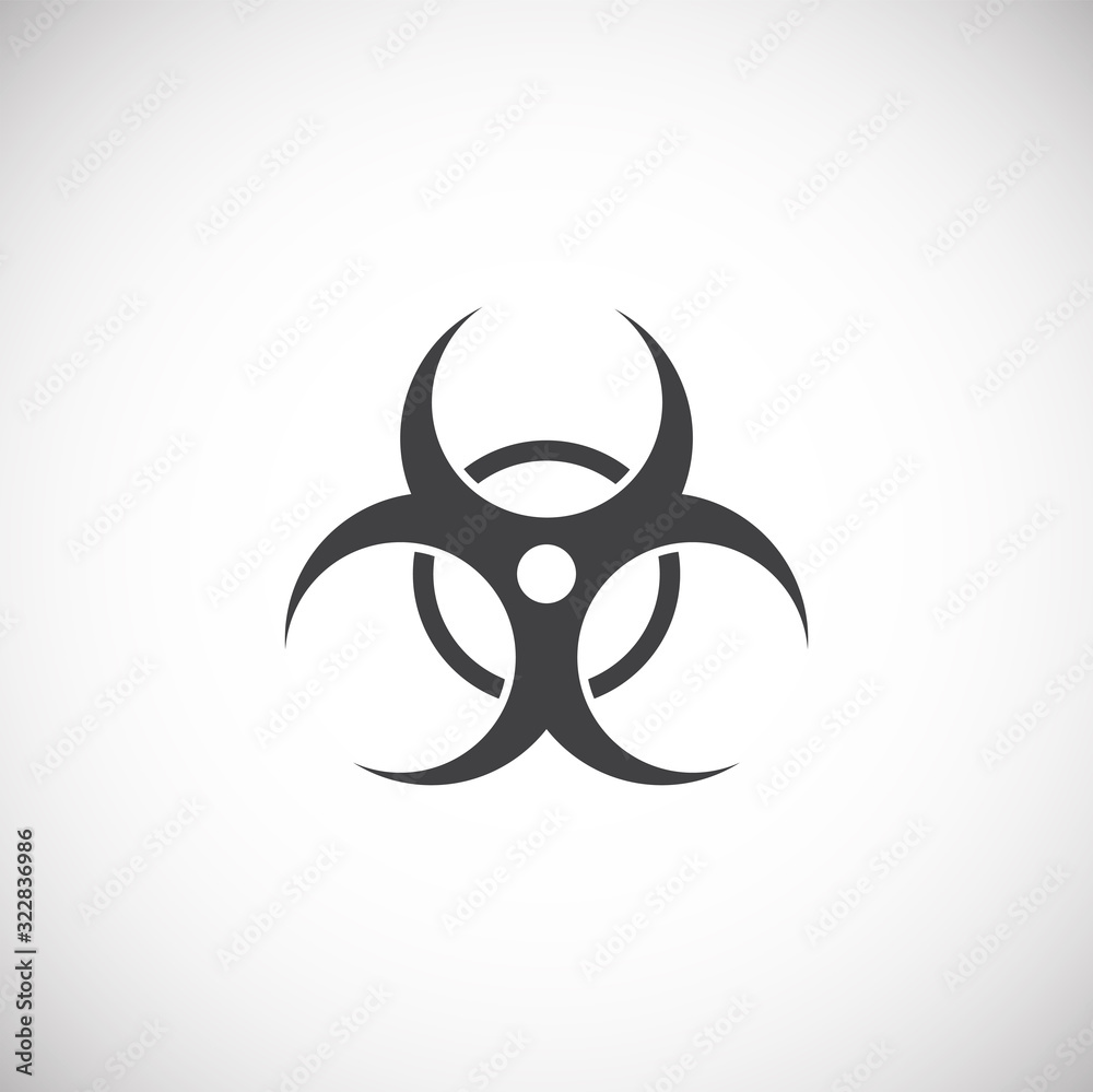 Infection prevention related icon on background for graphic and web ...