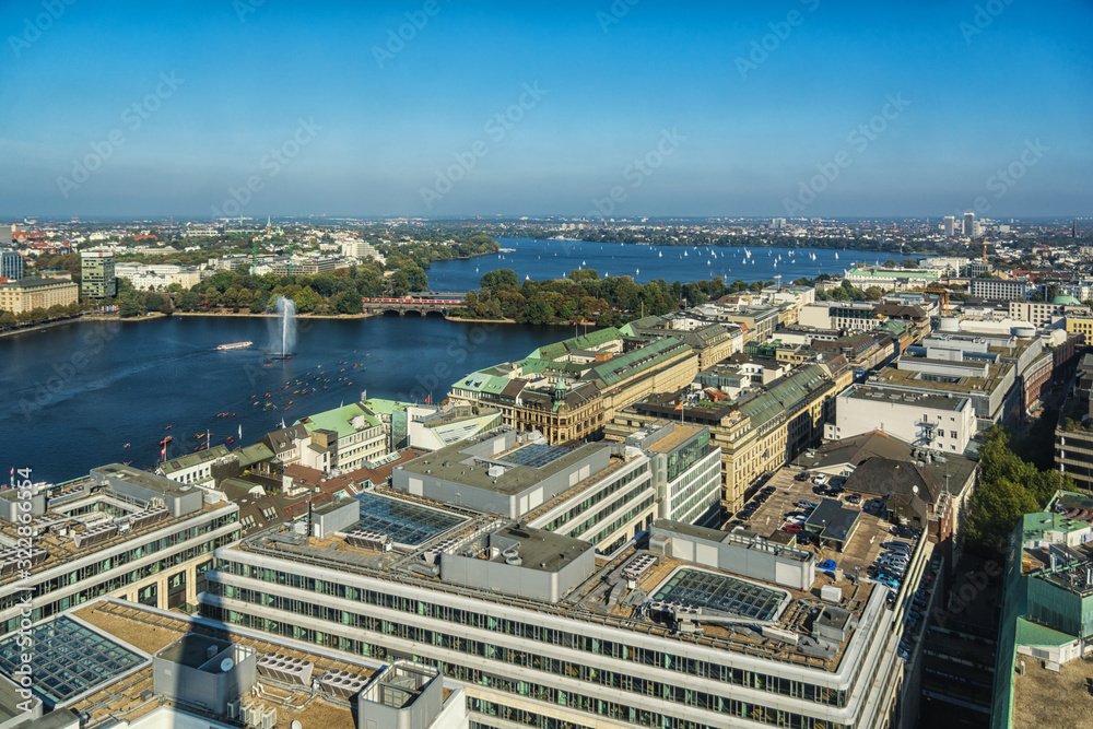 Die Alster in Hamburg Stock Photo | Adobe Stock