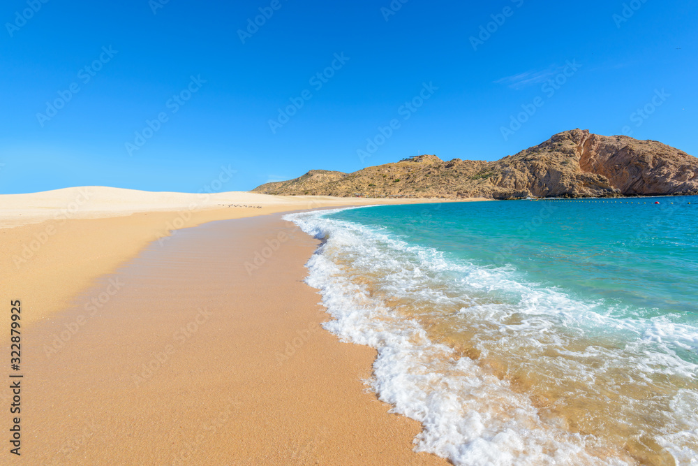 Santa Maria Beach, Cabo San Lucas, Mexico. Different stages of the ...