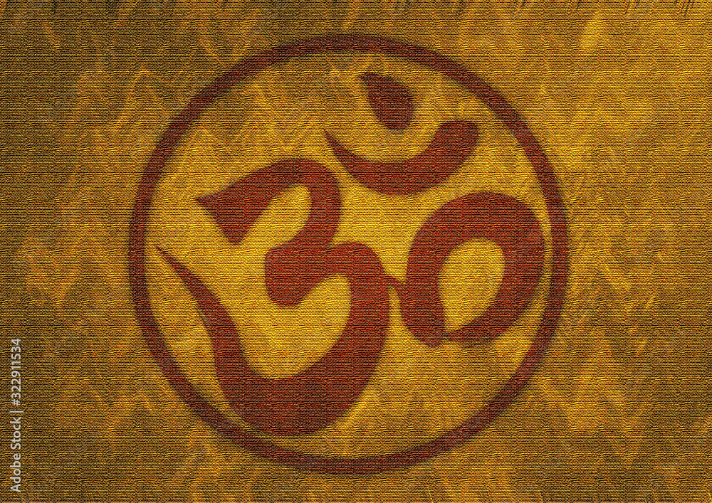 Ohm Ganesha Sign Pattern Background , Hindu god Stock Illustration ...