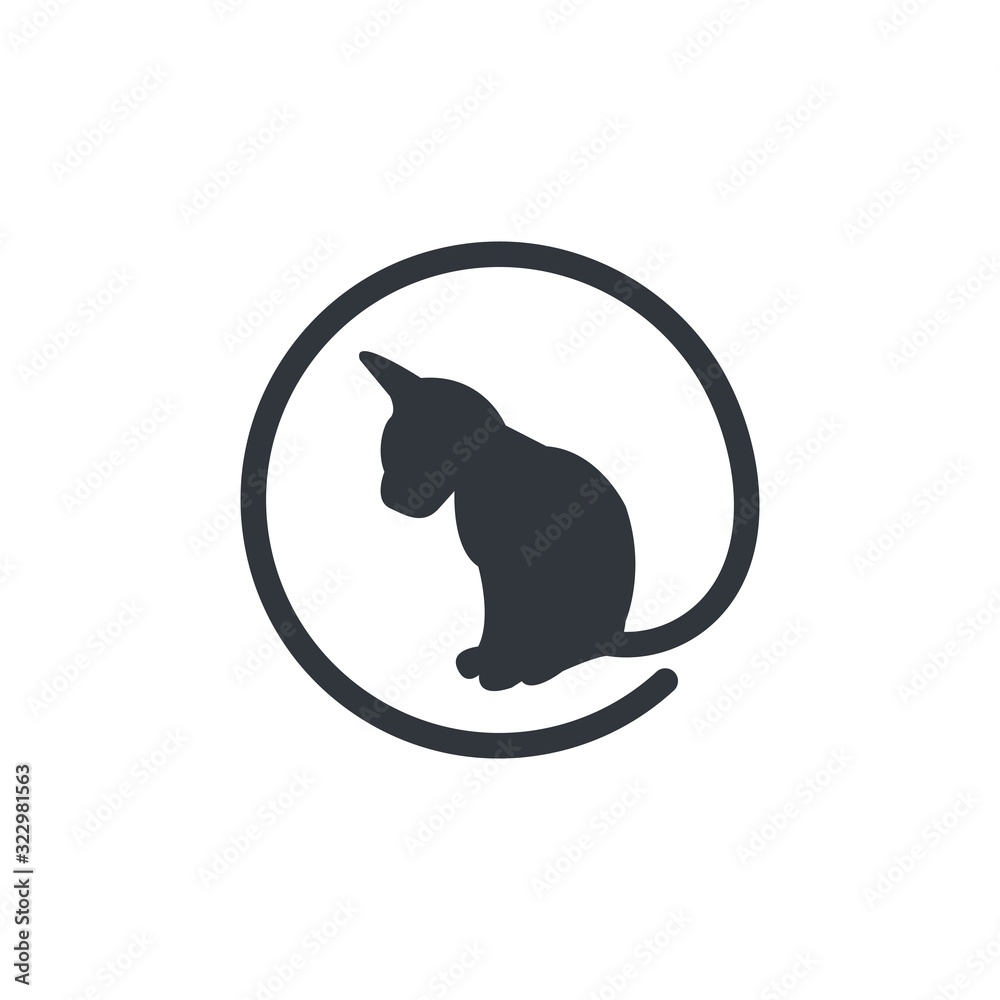 cat vector icon illustration design Stock Vector | Adobe Stock