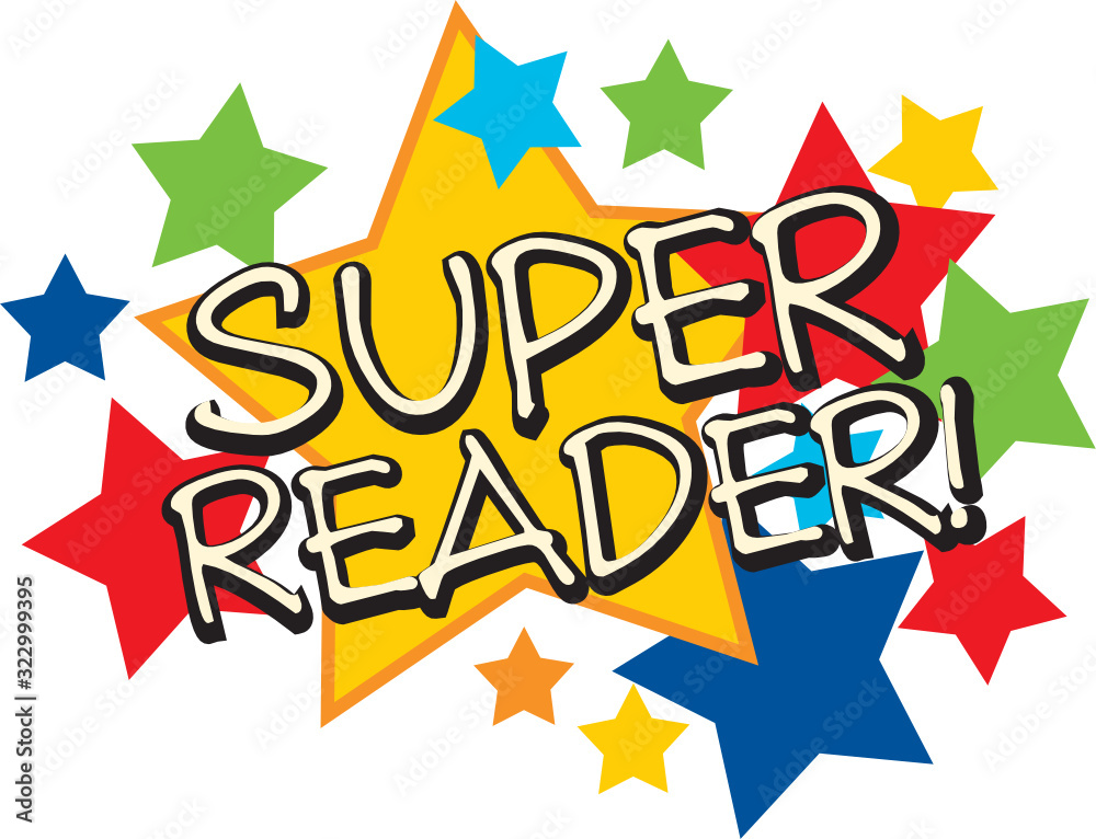 Super reader stars Stock Vector | Adobe Stock